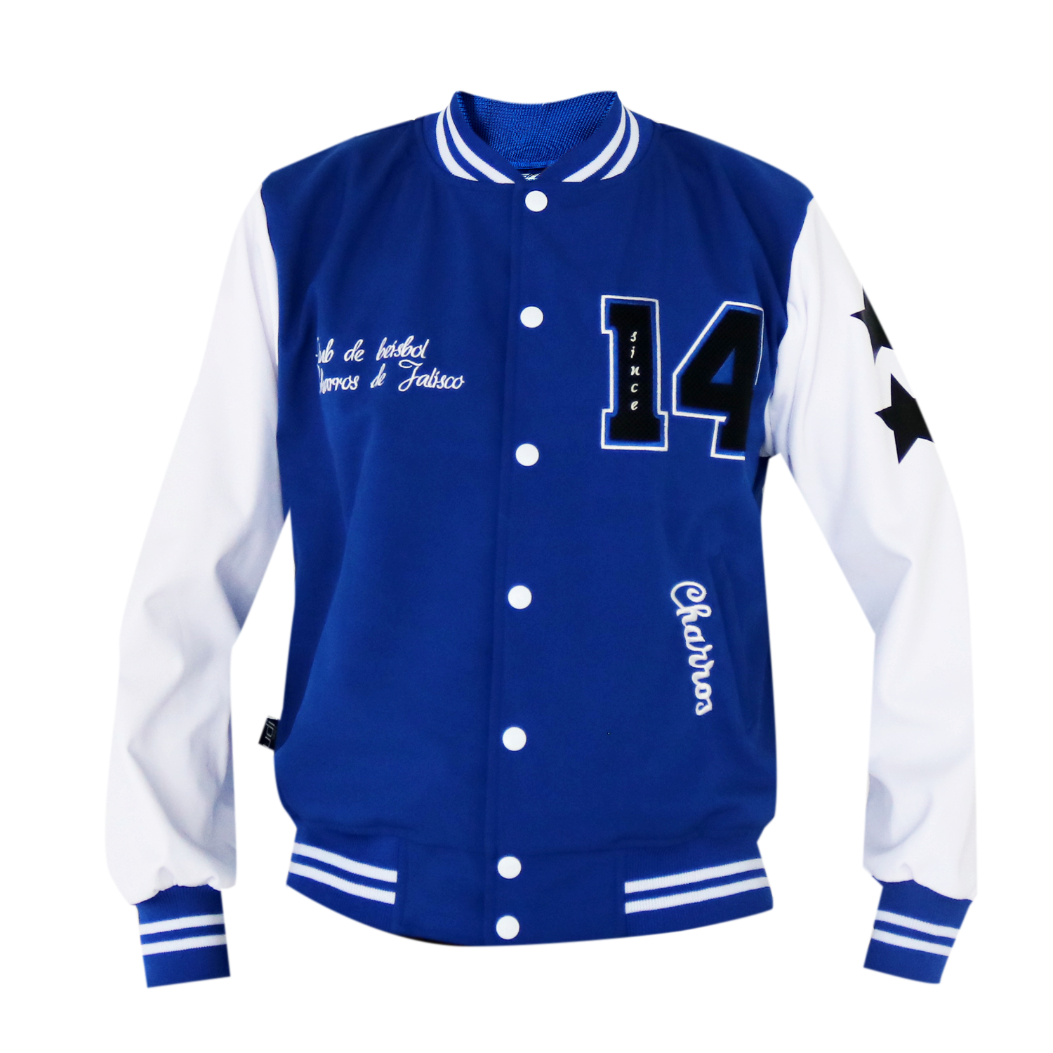 VARSITY JACKET CHARROS AZUL UDI – Tienda Oficial Charros Jalisco Béisbol
