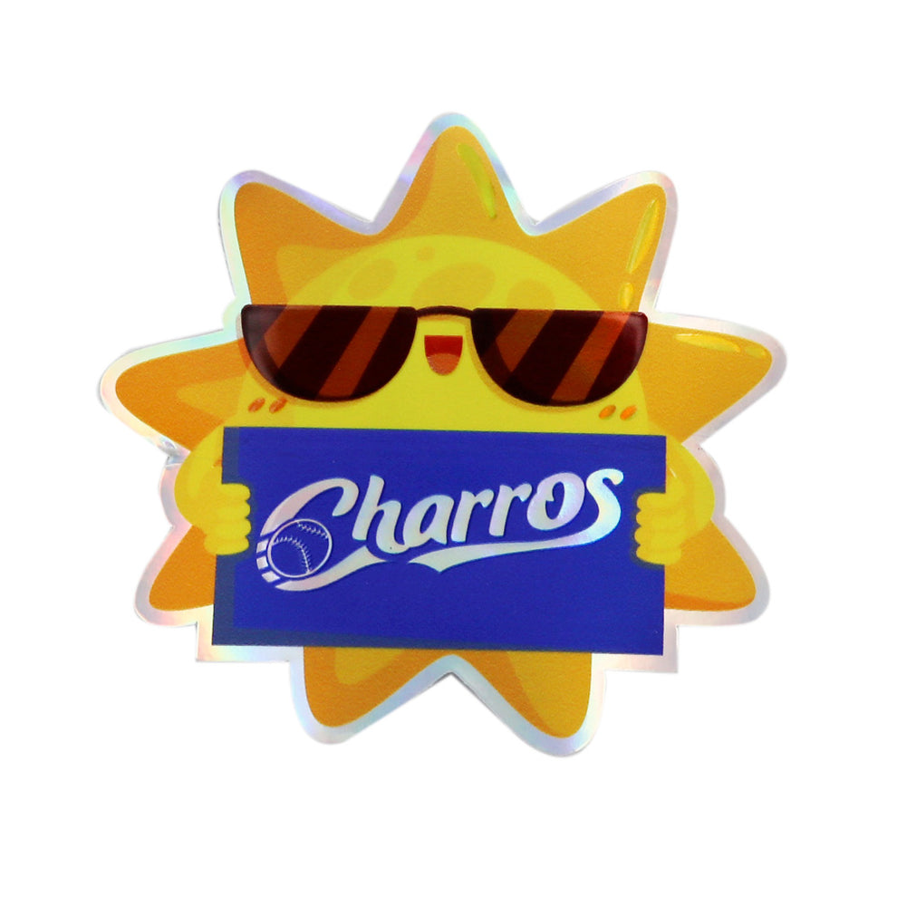 STICKER SOL CON LENTES – Tienda Oficial Charros Jalisco Béisbol